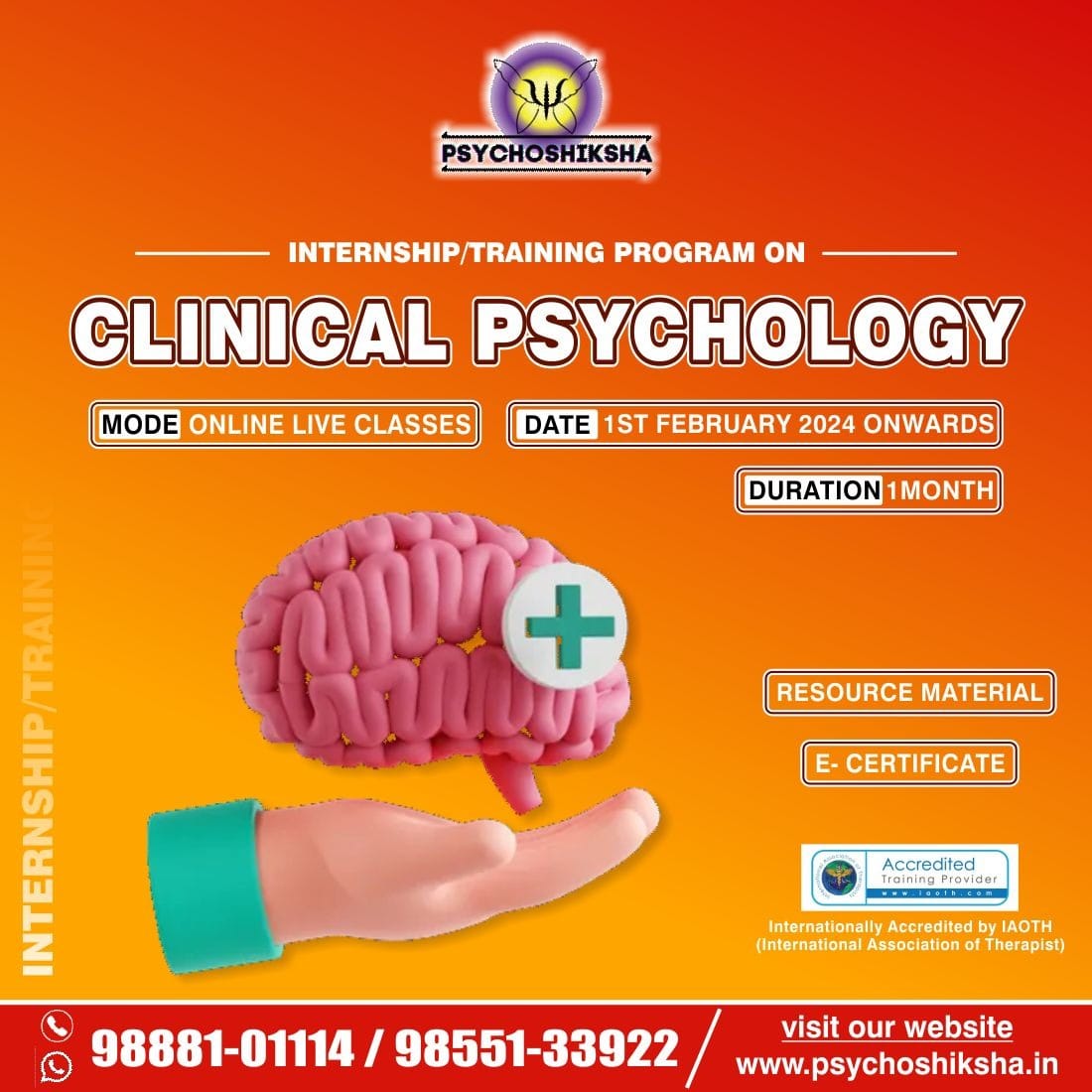 TRAINING & INTERNSHIP – Psycho Shiksha